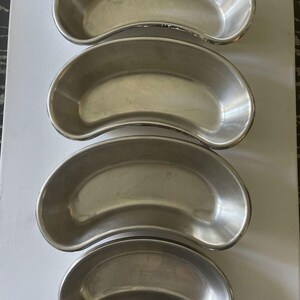 Vintage Surgical Kidney Tray 3 Large and 1 Small- Stainless Steel Lot ...