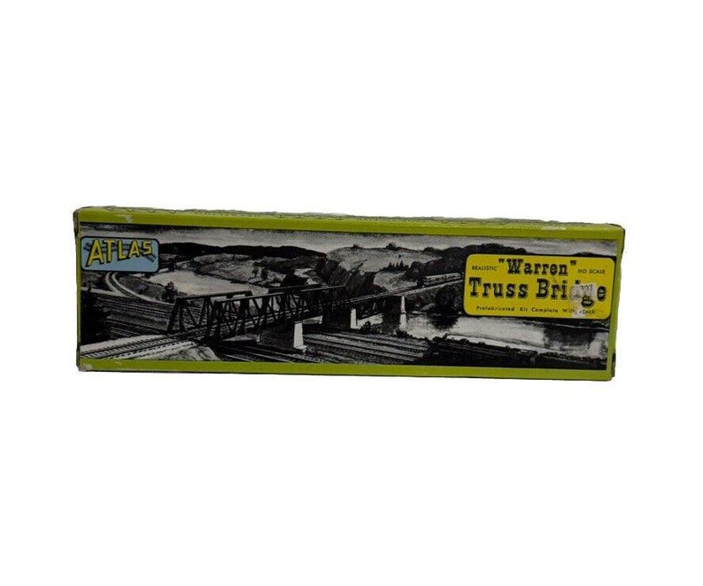 Vintage Atlas HO 1/87 Scale Warren Truss Bridge Kit #83 for Train ...