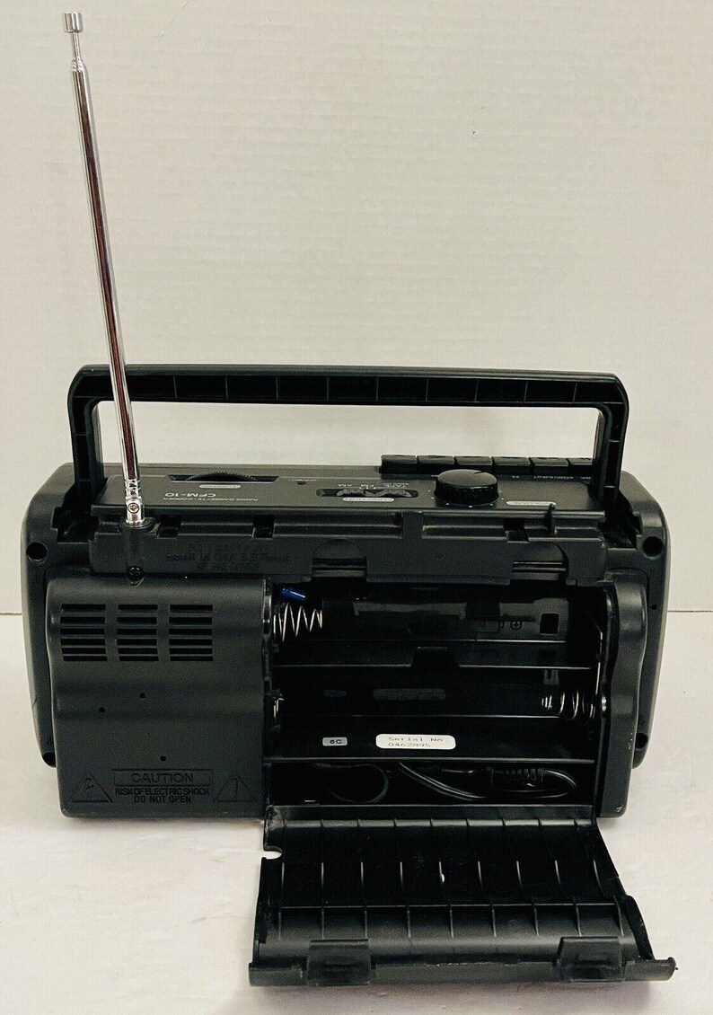 Sony Radio Cassette Recorder Cfm-10 Am Fm Portable Ac Dc Boombox (A9 ...