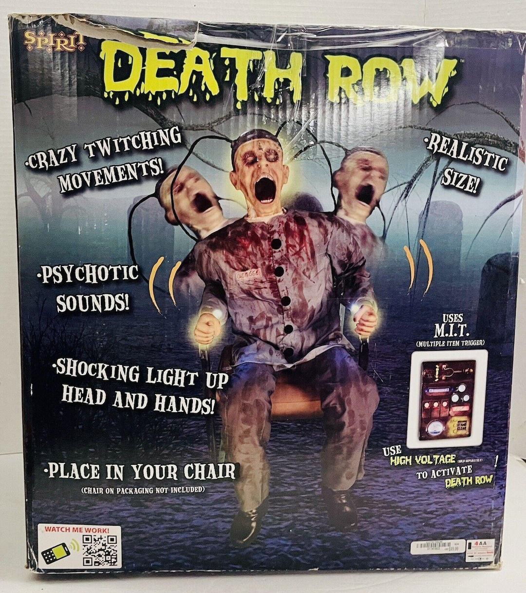 Spirit Halloween Death Row Prisoner Animated Animatronic Prop - Etsy