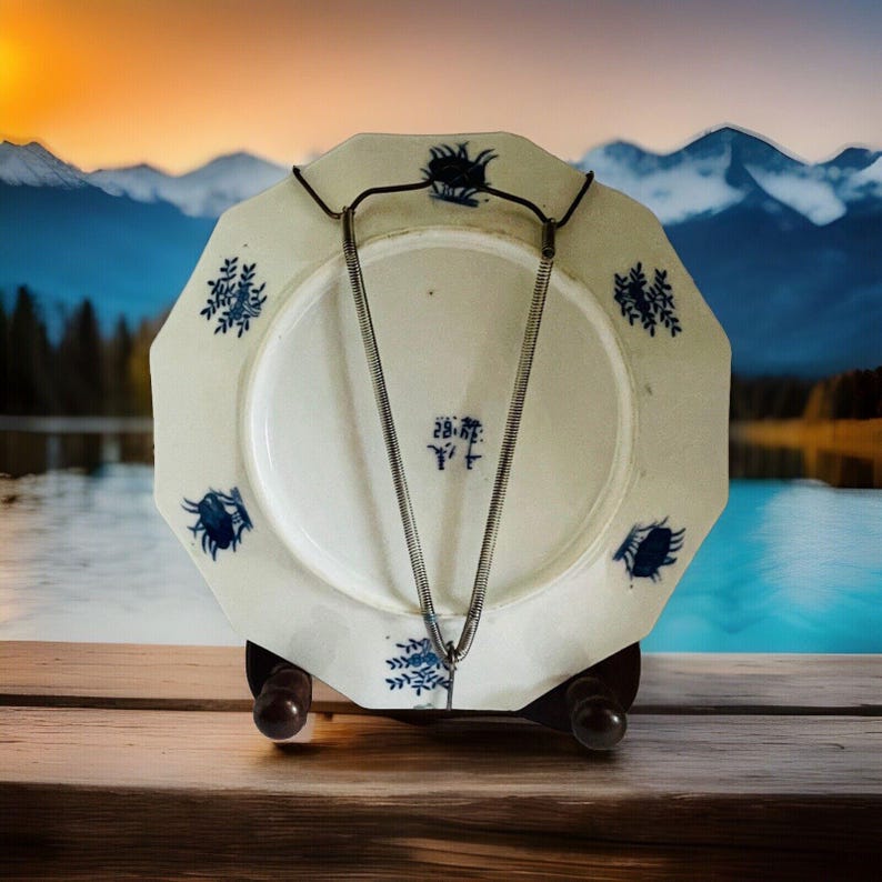 Antique Chinese Canton Porcelain Plates 8 Inches - Etsy