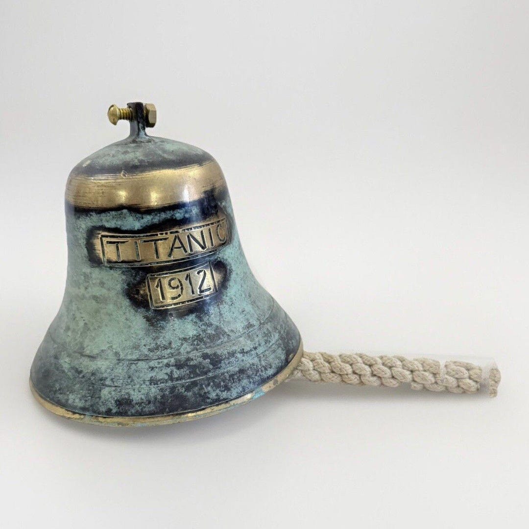 Vintage Bell Titanic 1912 Nautical Replica 1990s 5.5w X5H Inches - Etsy