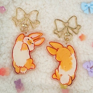 The Happy Bunny Charms || Acrylic Keychain - Etsy