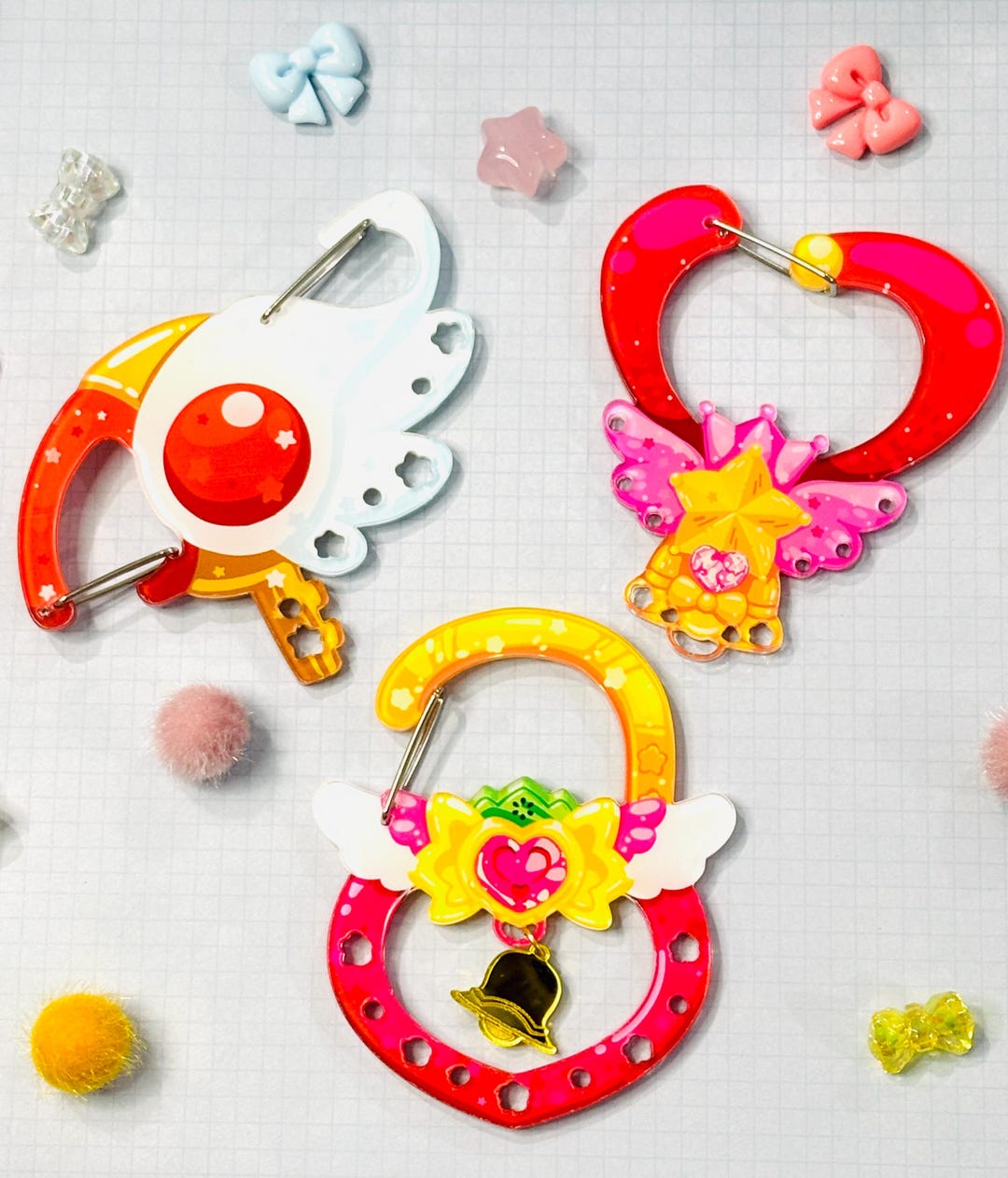 Magical Girl Wand Carabiner Charm - Etsy