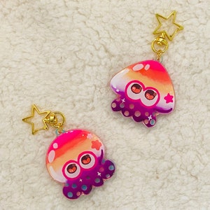 S*platoon Pride Color : Octoling/ Inkling Acrylic Keychain ; - Etsy
