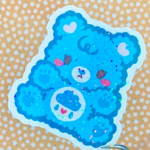 Gummy Teddy Bear Glitter Vinyl Sticker - Etsy