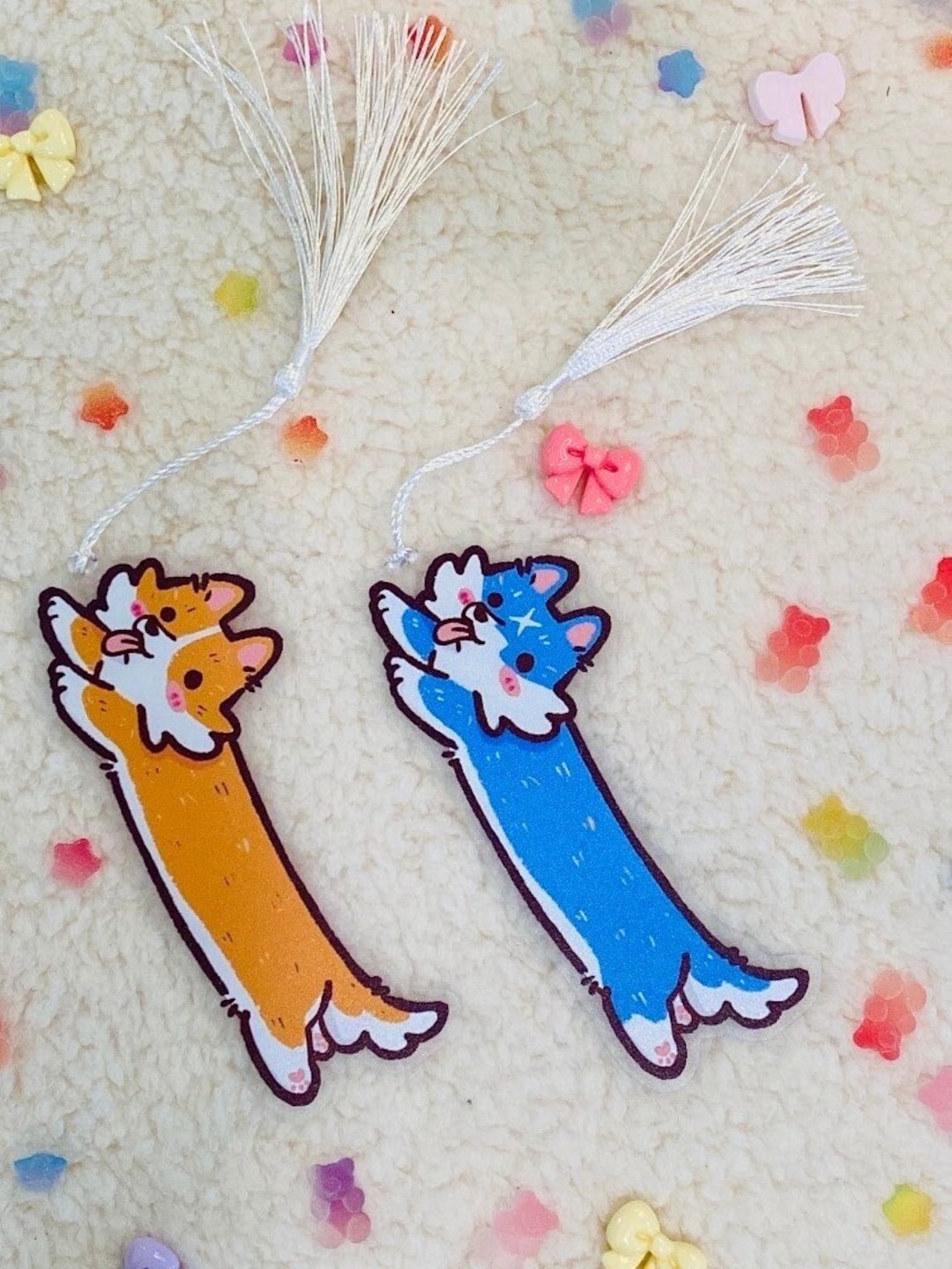 The Loafing Dog Bookmark || PVC Bookmark - Etsy