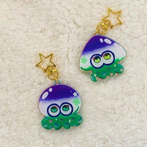 S*platoon Pride Color : Octoling/ Inkling Acrylic Keychain ; - Etsy