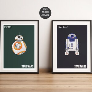 Star Wars R2D2 BB8 Posters Set of Two or Individual - Etsy Australia