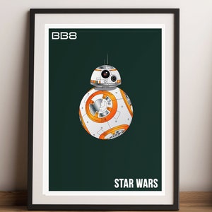 Star Wars R2D2 BB8 Posters Set of Two or Individual - Etsy Australia