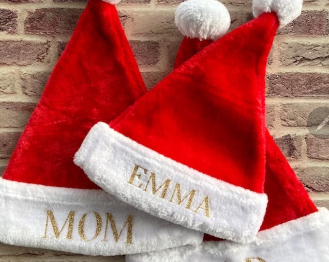 Personalized Santa Hats - Etsy