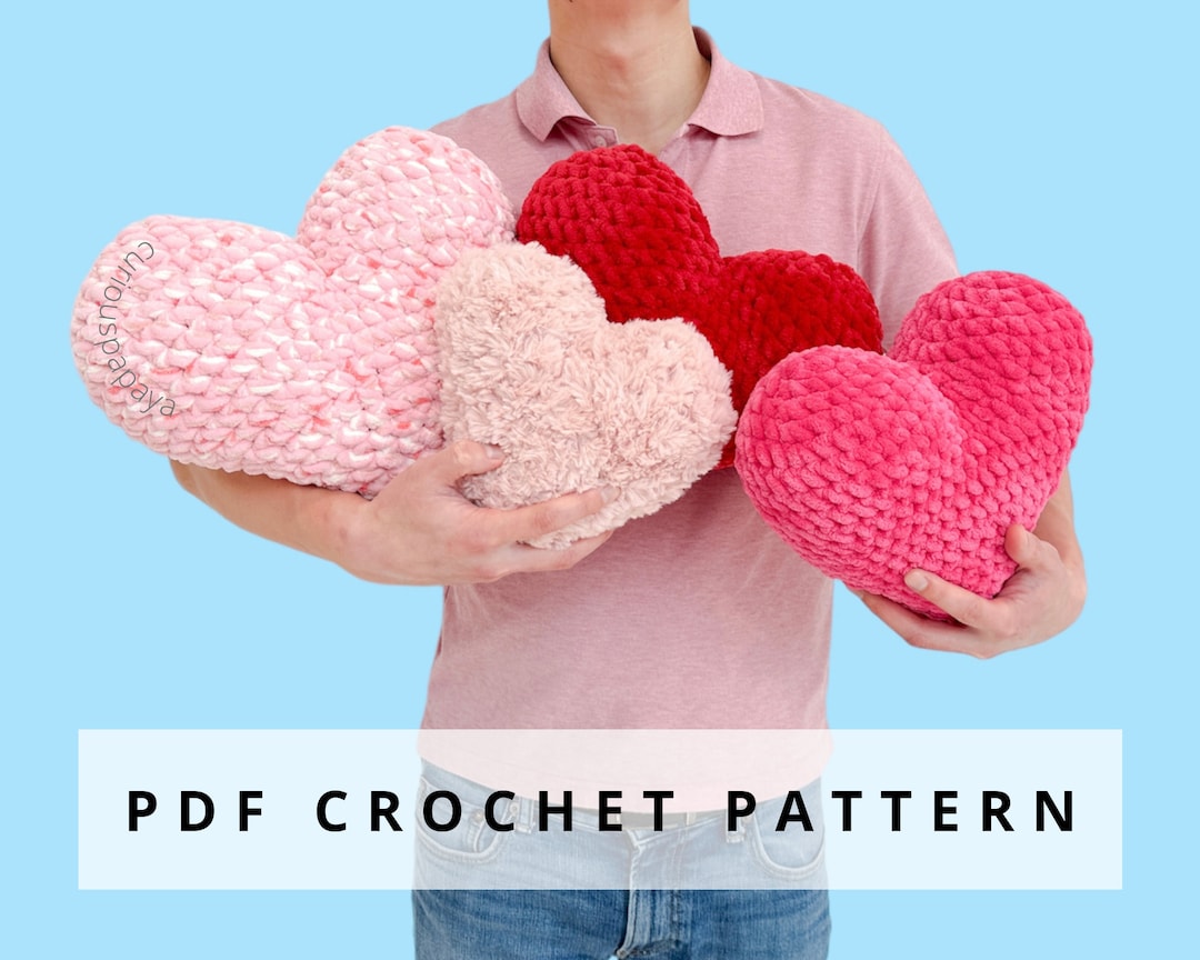 Giant Heart Crochet Pattern - Etsy