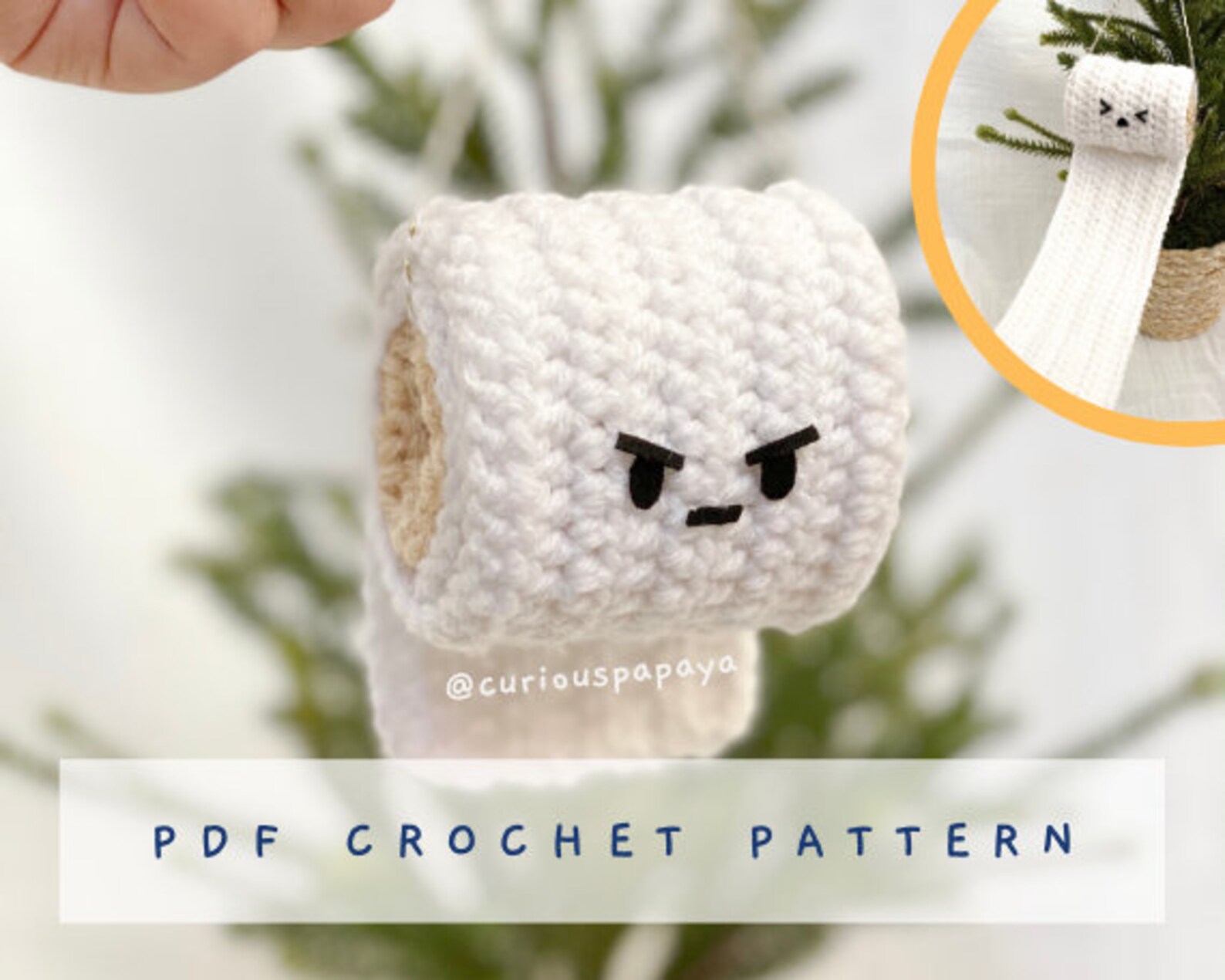 Angry Toilet Paper Roll Crochet Pattern - Etsy