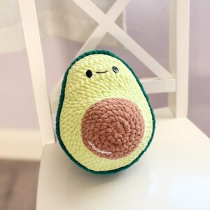 No-sew Giant Avocado Crochet Pattern - Etsy