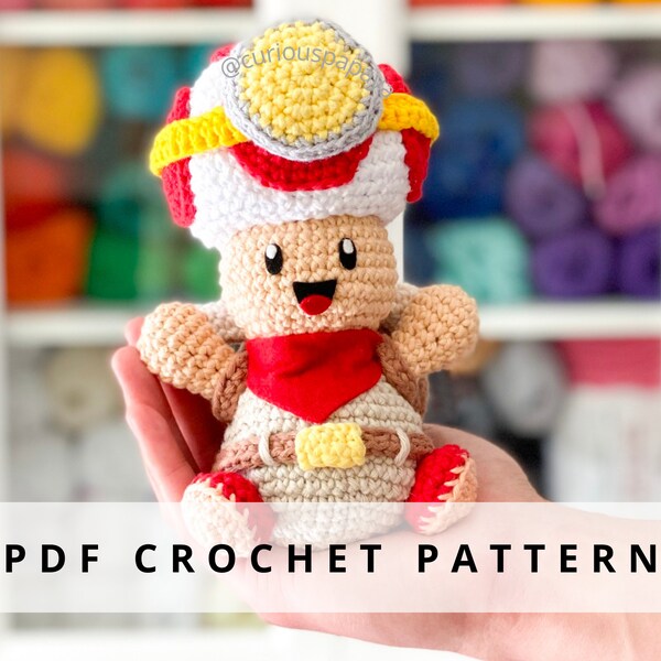 Crochet Super Mario Toad Pattern - Etsy