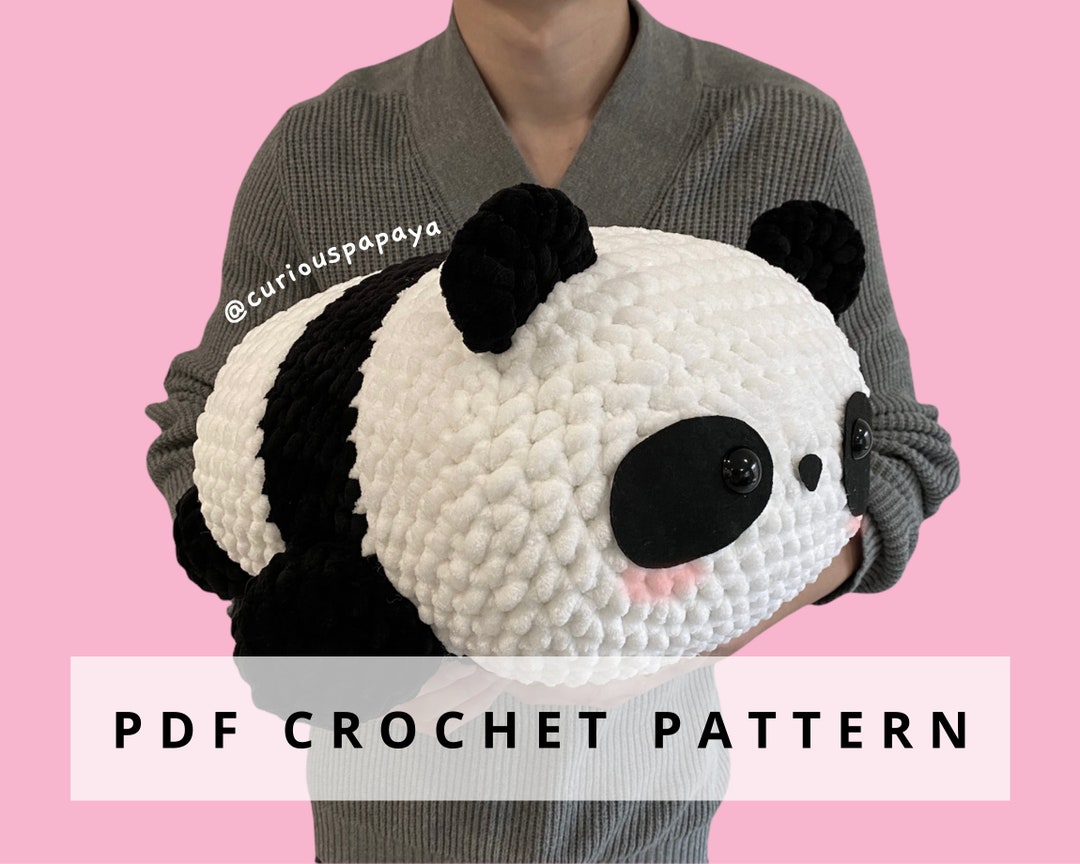 Giant Panda Crochet Pattern - Etsy