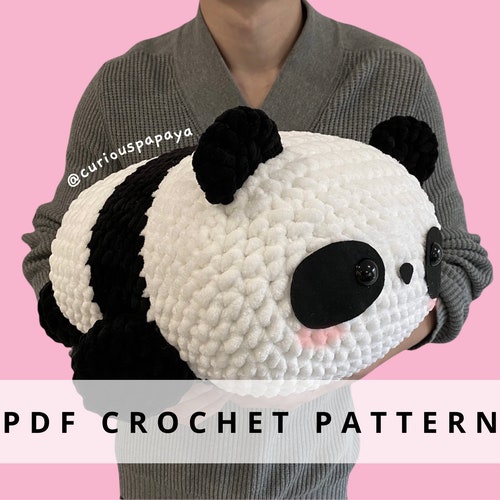 Giant Panda Crochet Pattern - Etsy