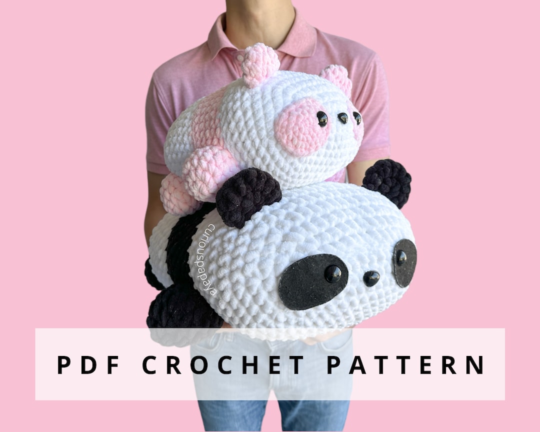 Giant Panda Crochet Pattern - Etsy