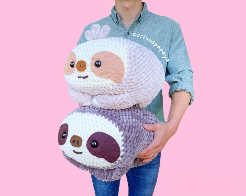 Giant Sloth Crochet Pattern - Etsy