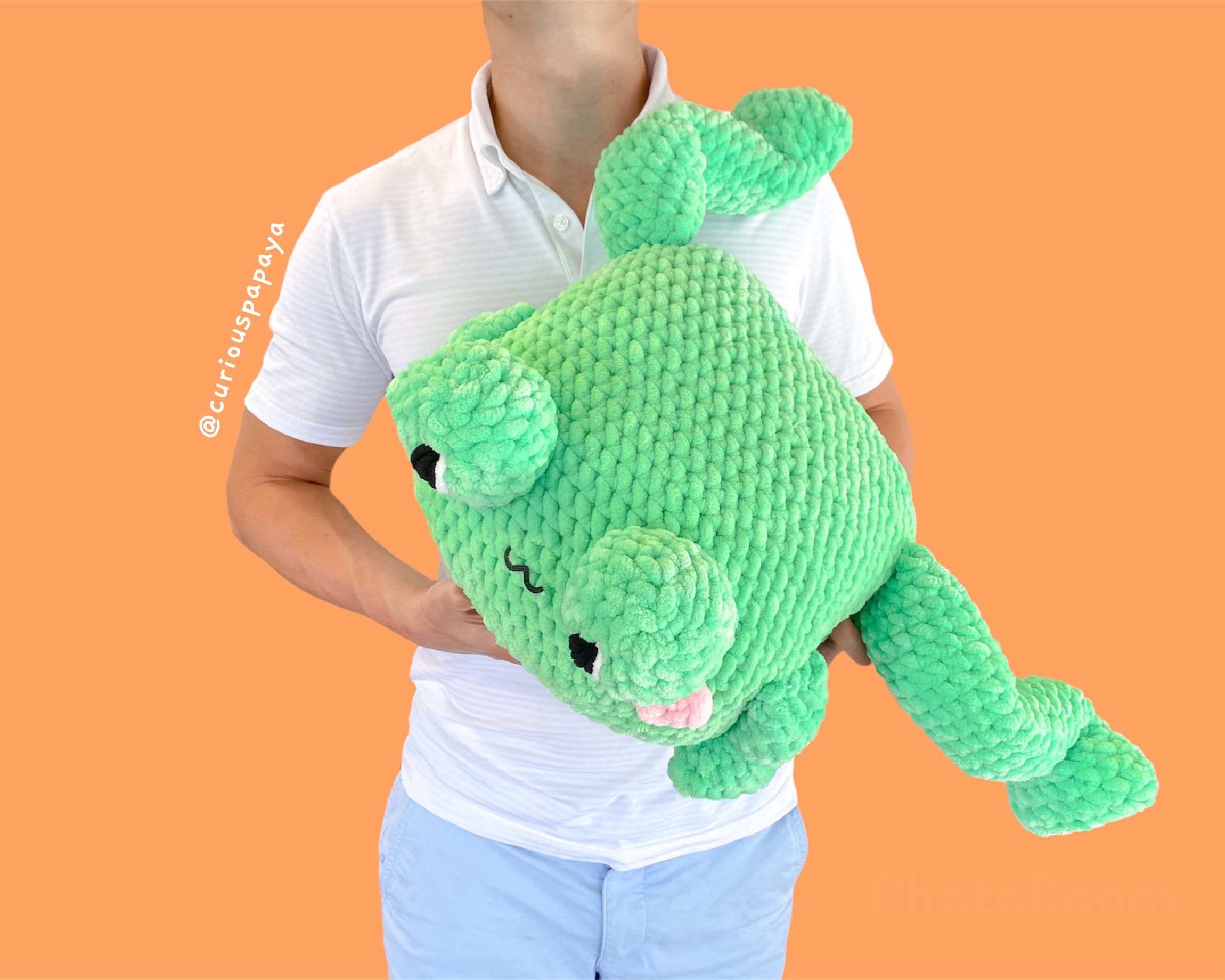 Giant Frog Crochet Pattern - Etsy