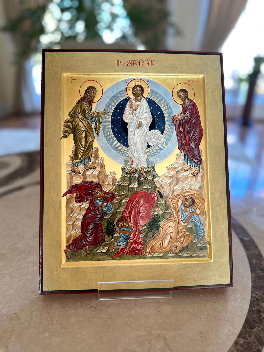 Transfiguration of Christ Hand Painted Icon Christian Art - Etsy
