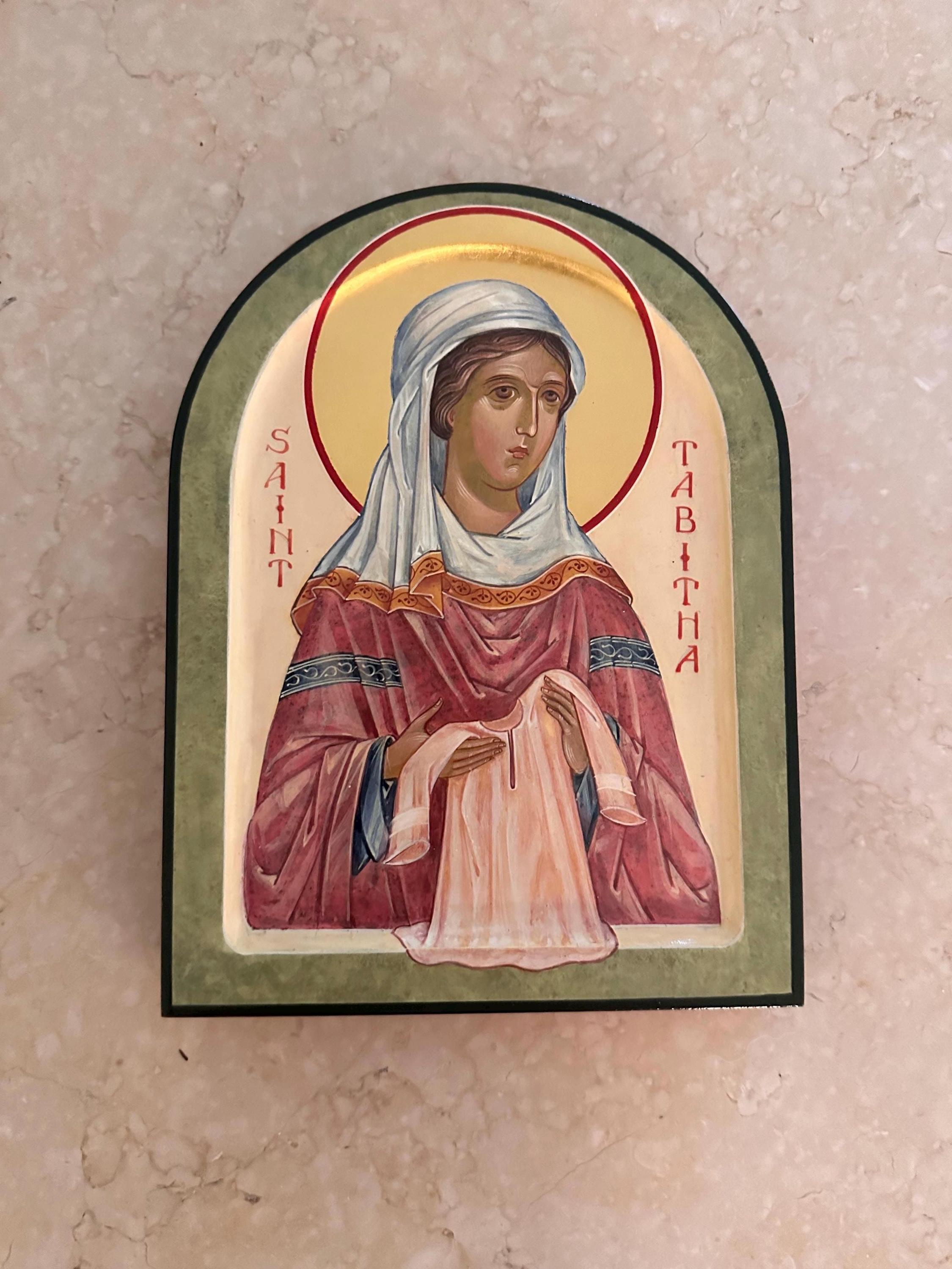 Saint Tabitha. Dorcas - Hand Painted Icon Christian Art - Etsy