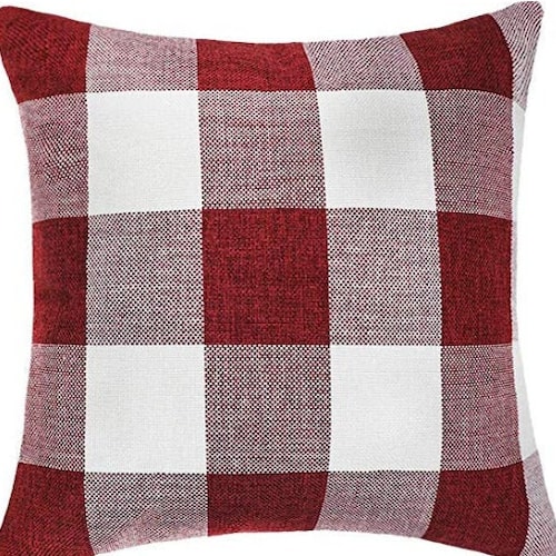Red Buffalo Check Throw Pillow Christmas Plaid Pillows Plaid - Etsy