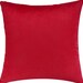 Red Velvet Throw Pillow Cover, Red Throw Pillows, Red Pillow Cover, Red ...