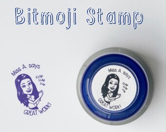 Personalized Bitmoji Stamps, Emoji Stamp, Teacher Bitmoji Stamps, Pre ...