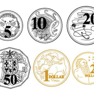 Australian Coins - Money Stamps - Refillable - Etsy