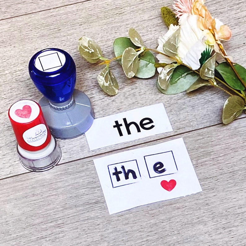 Heart Words Orthographic Mapping Science of Reading Stamps - Etsy