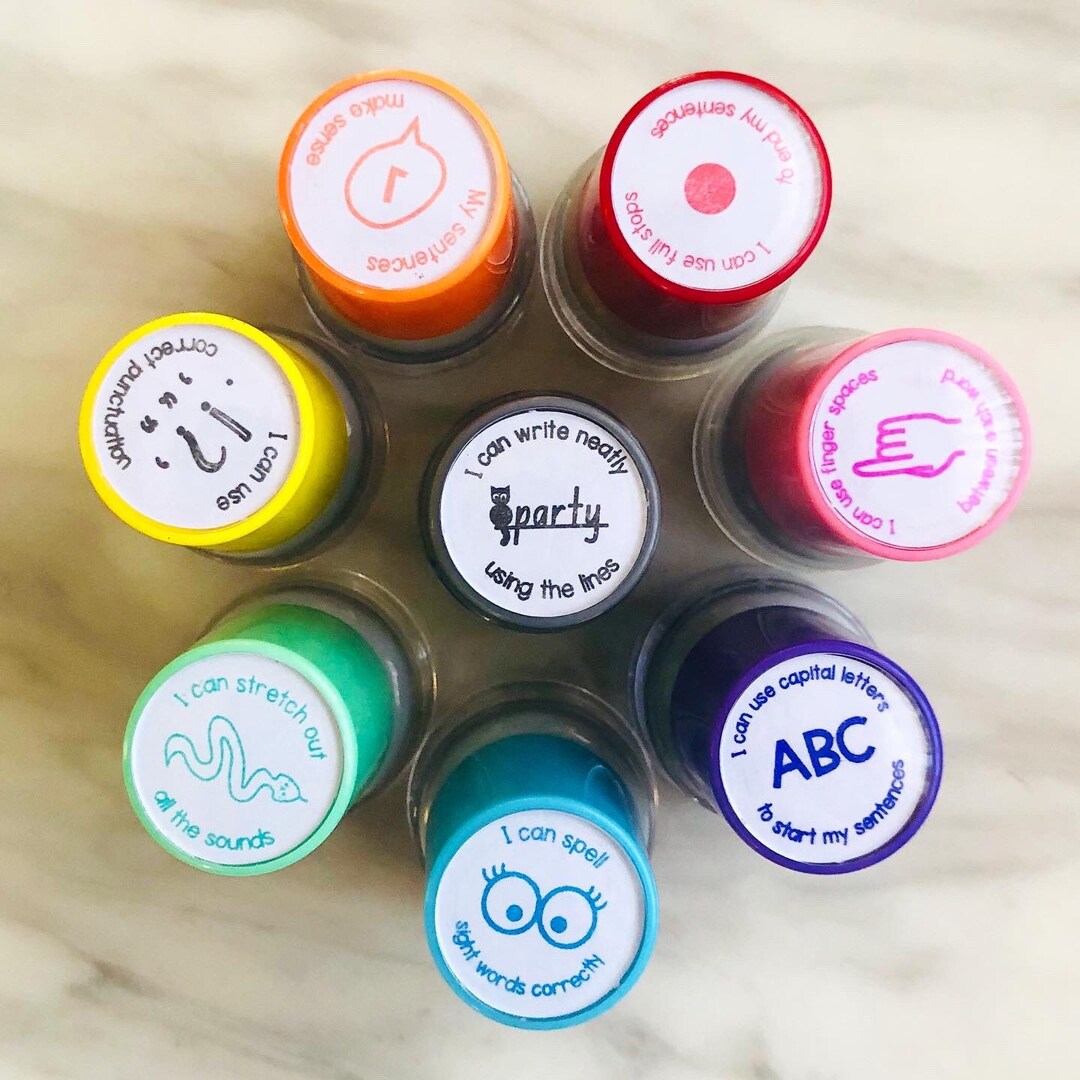 Teacher Goal and Feedback Stamps - Etsy