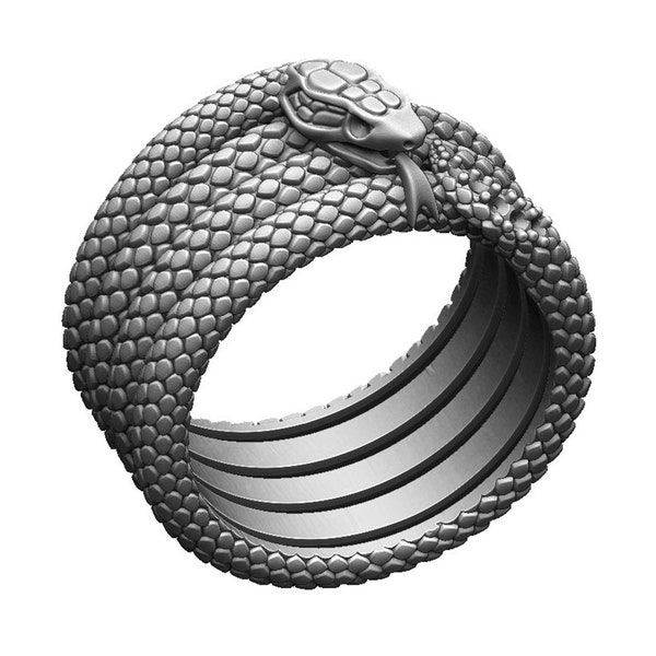 3d Snake Ring Stl - Etsy