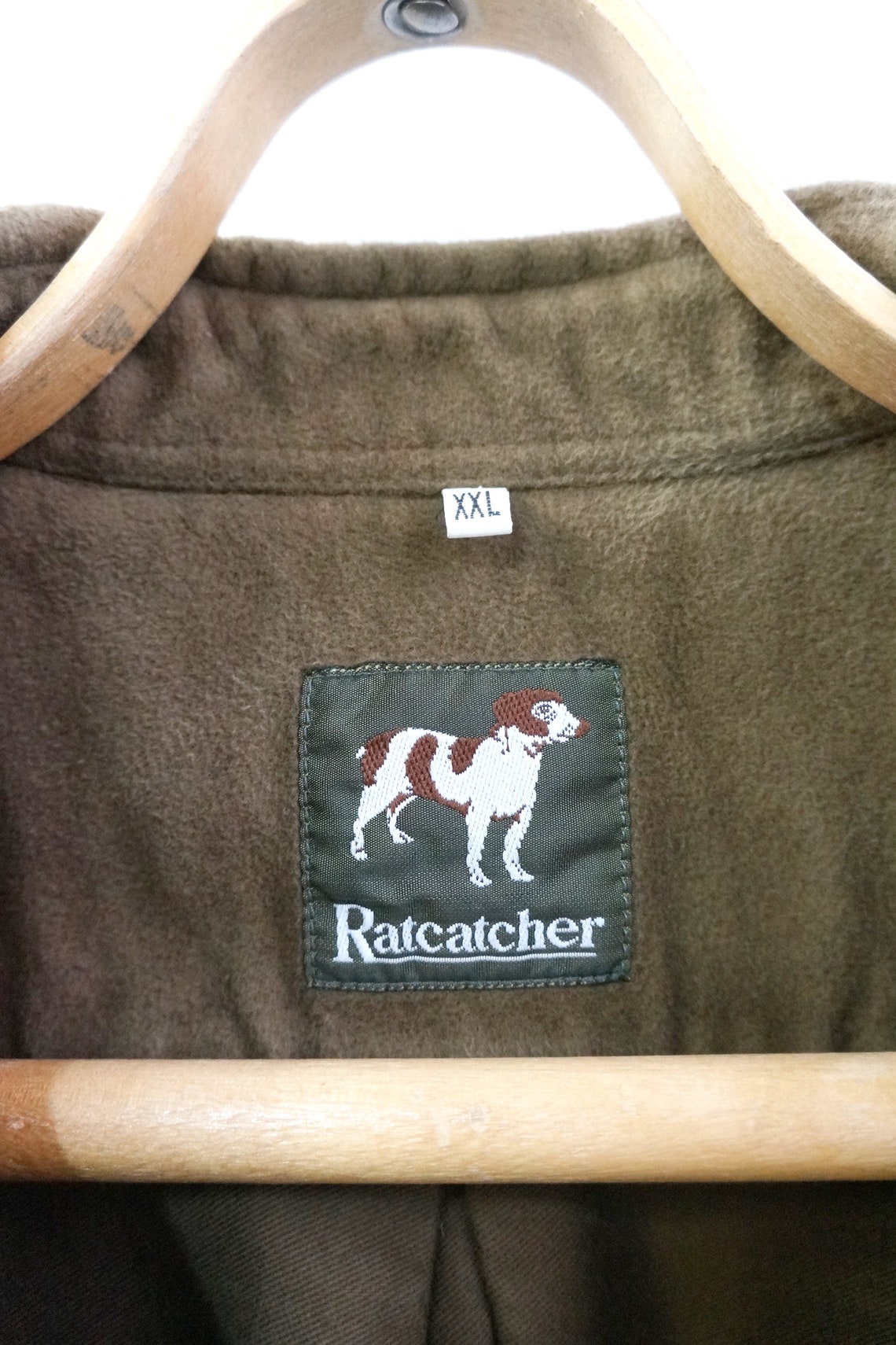 Vintage Ratcatcher Shirt Soft Cotton Shirt Khaki Long Sleeve Shirt XL ...