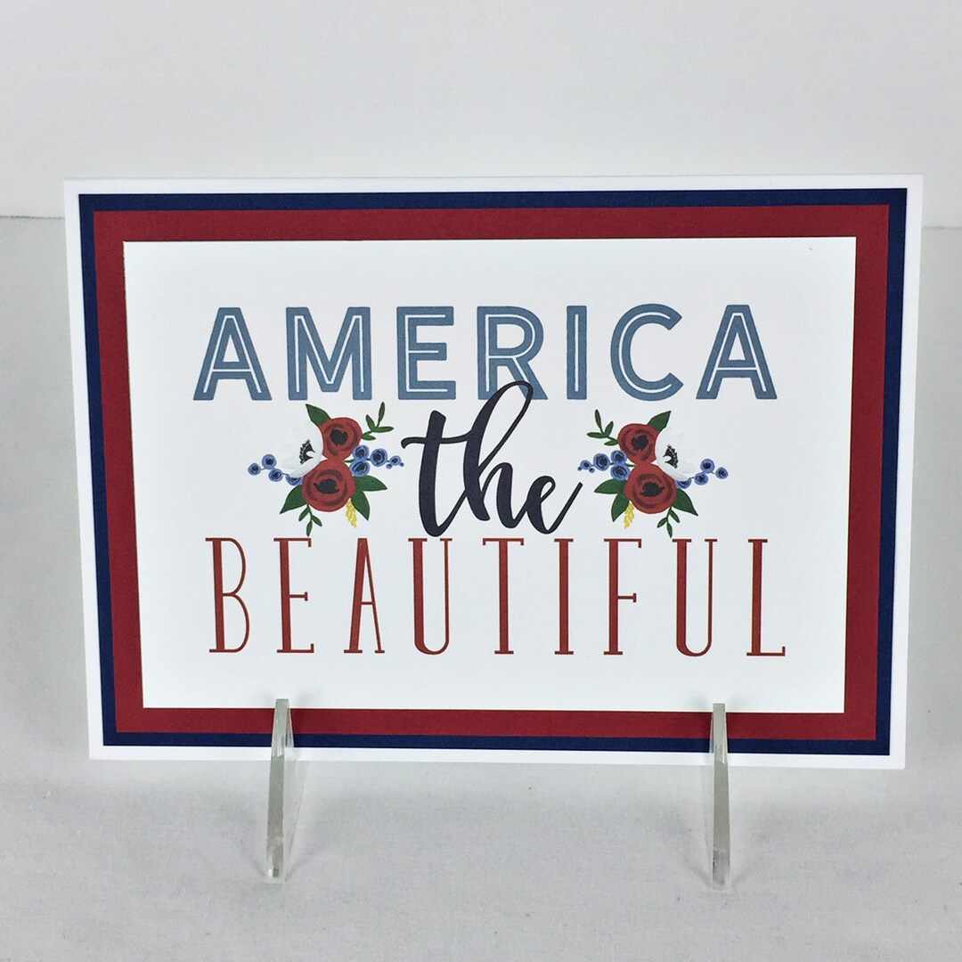 Patriotic Thank You Card to Share, Heroes of America, Independence Day ...