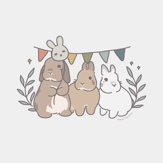 Cute Puppy And Bunny