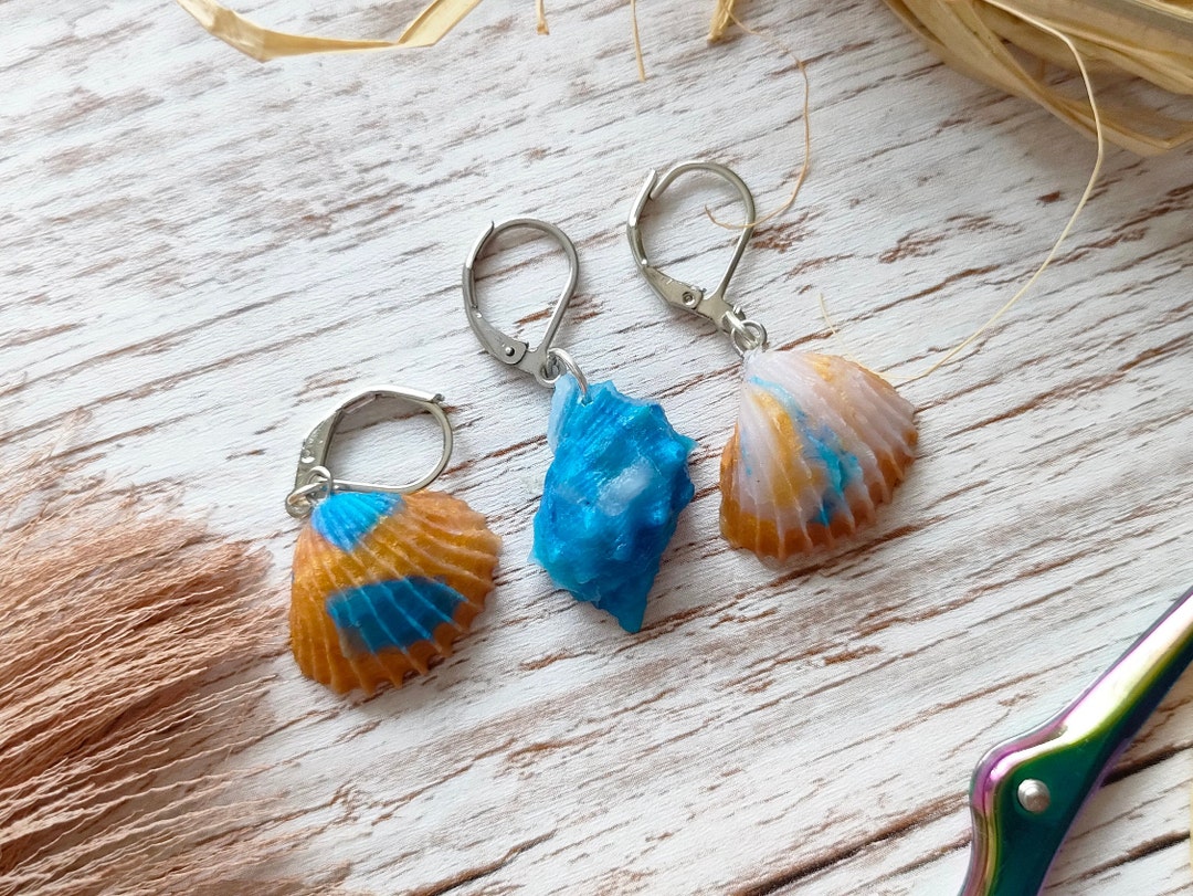 Sea Shell Stitch Marker Set/3 Pc Crochet Markers /snag Free Progress ...