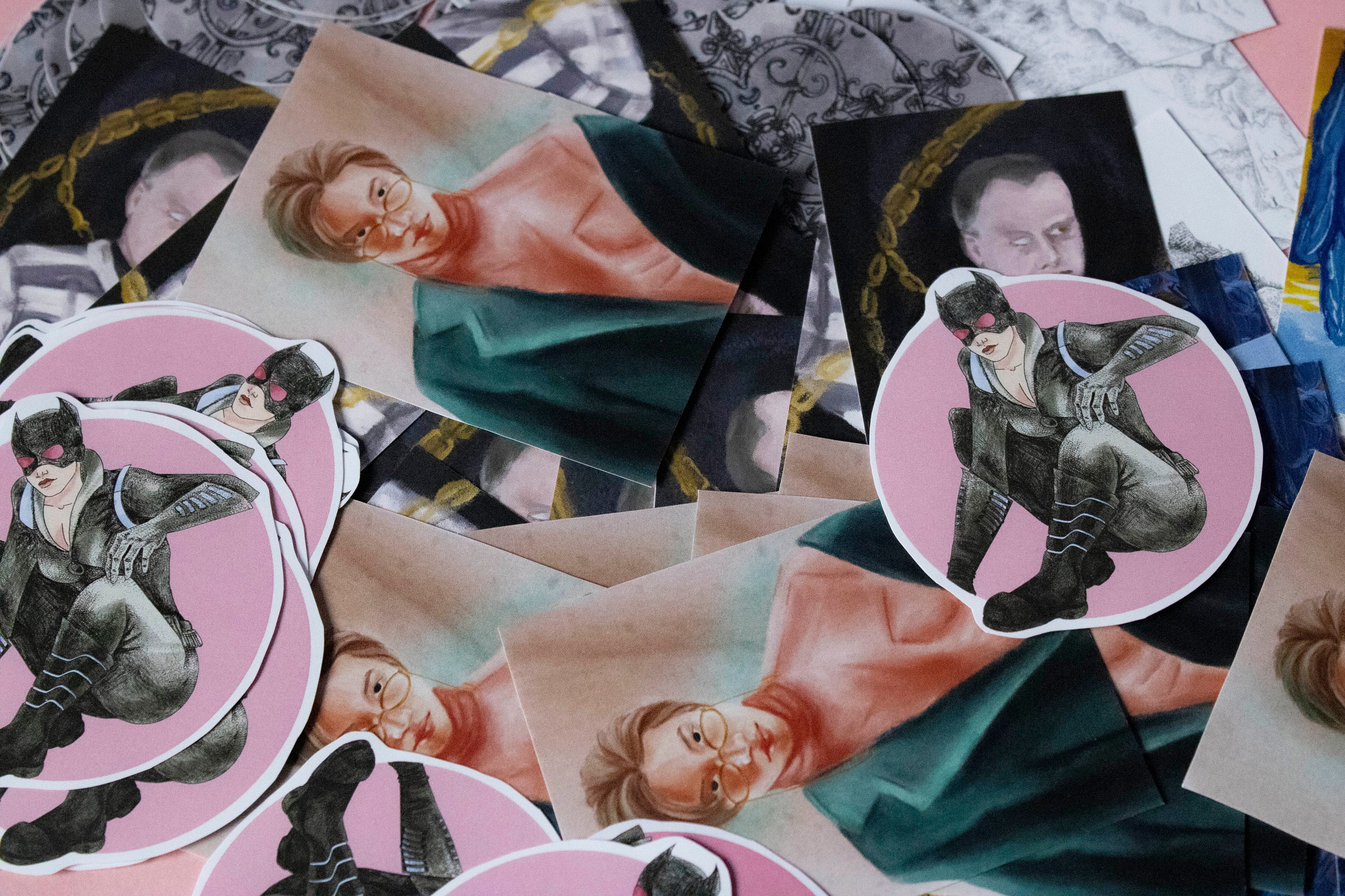 6 Types of Diverse Stickers. Digitally Painted Stickers for Any Type of ...