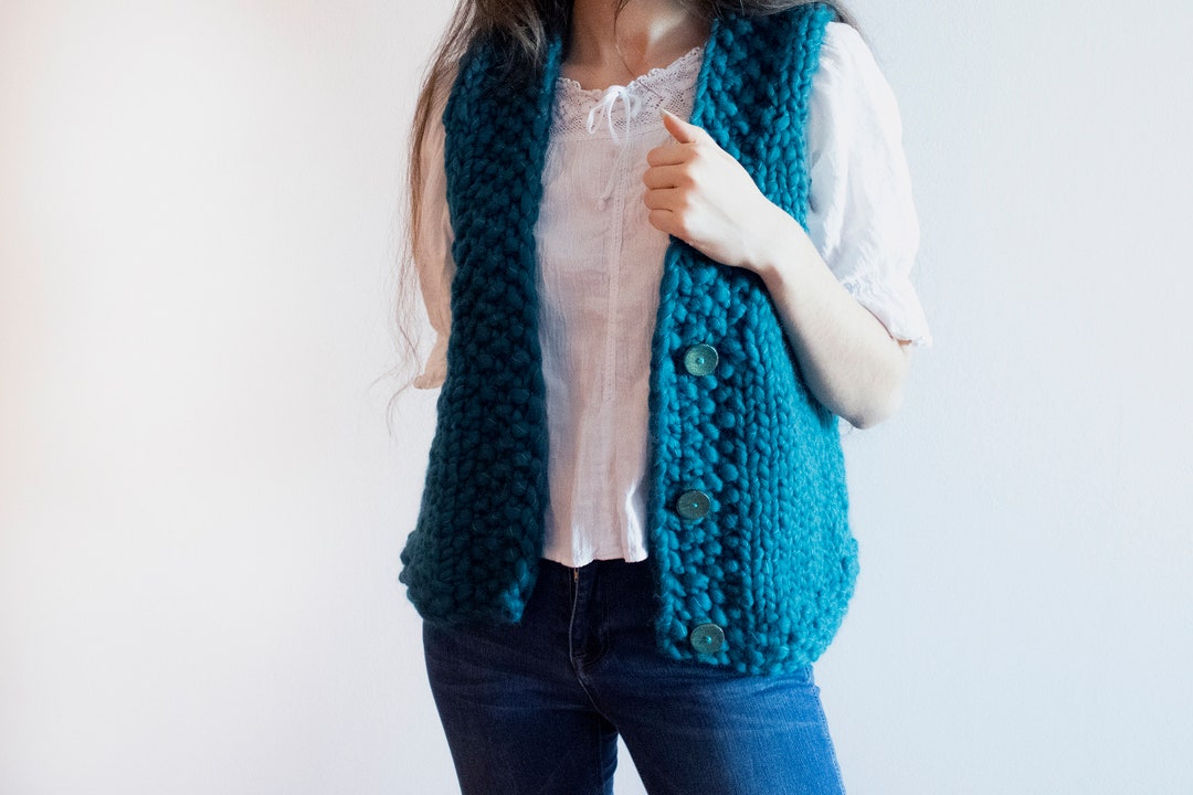9 Color Options Warm, Soft Knitted Vest, From Extra Fine Merino Wool ...