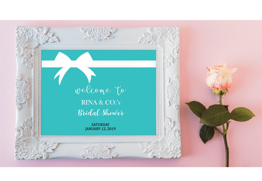 Breakfast at Tiffany's Bridal Shower/baby Shower Welcome Poster Sign ...