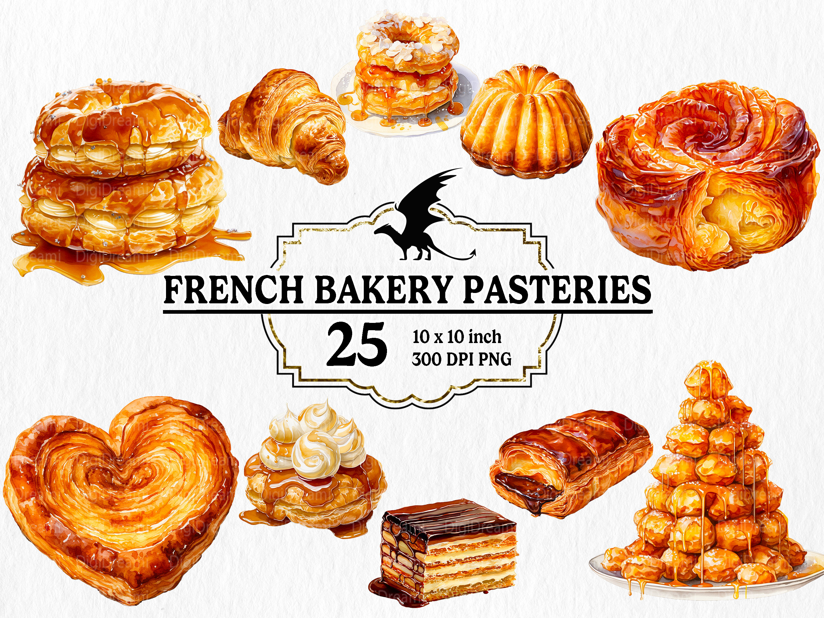French Pastry Clip Art