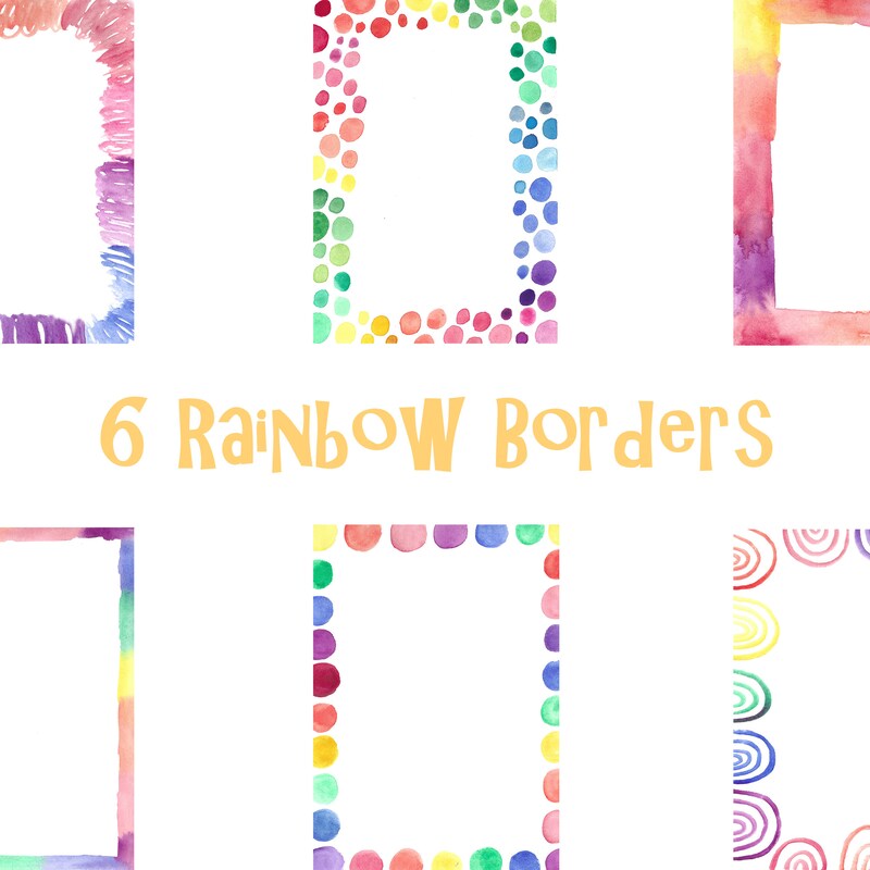 Rainbow Border - Etsy