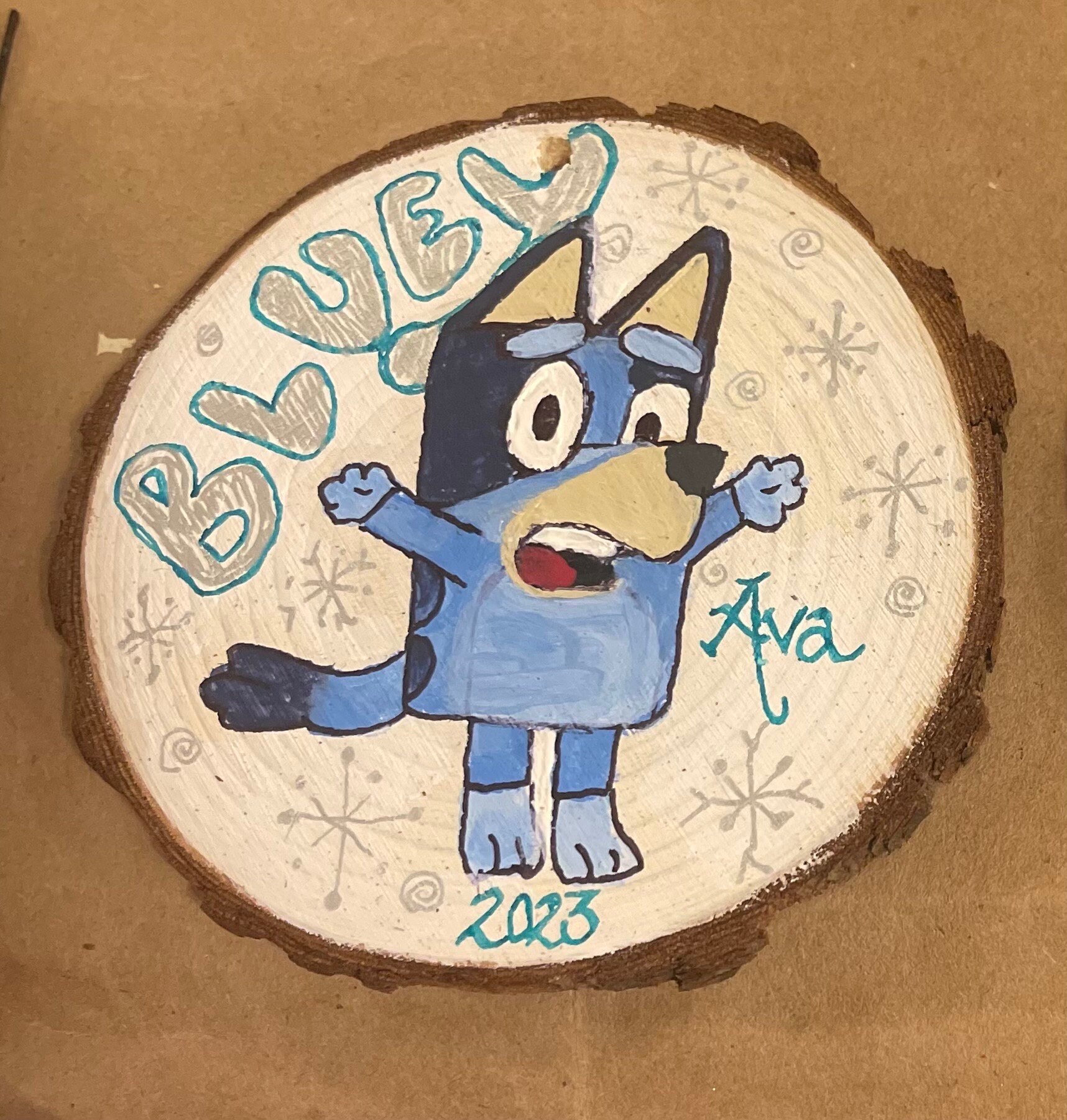 Bluey Christmas Ornament - Etsy