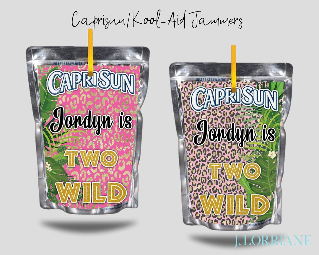 Custom Digital Safari Capri Sun Labels - Etsy
