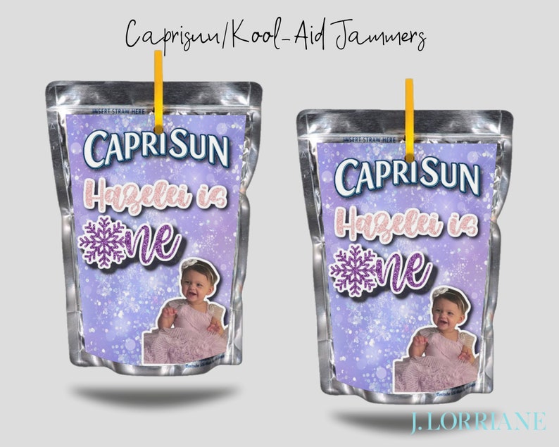 Custom Digital Capri Sun Labels ANY THEME - Etsy