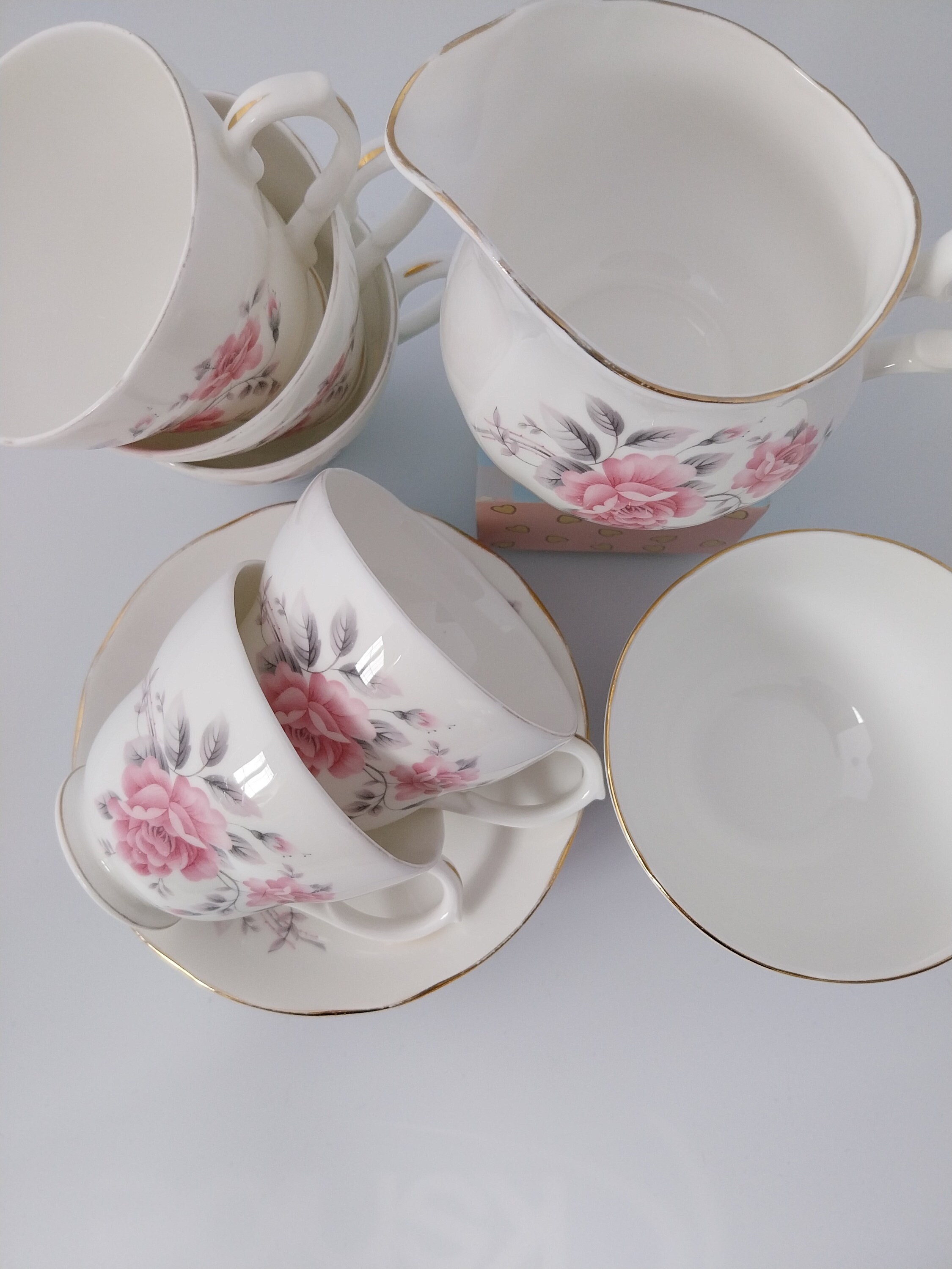 Vintage Duchess Tea Set 5 Cups With Saucers, Milk Jug & Sugar Bowl in ...
