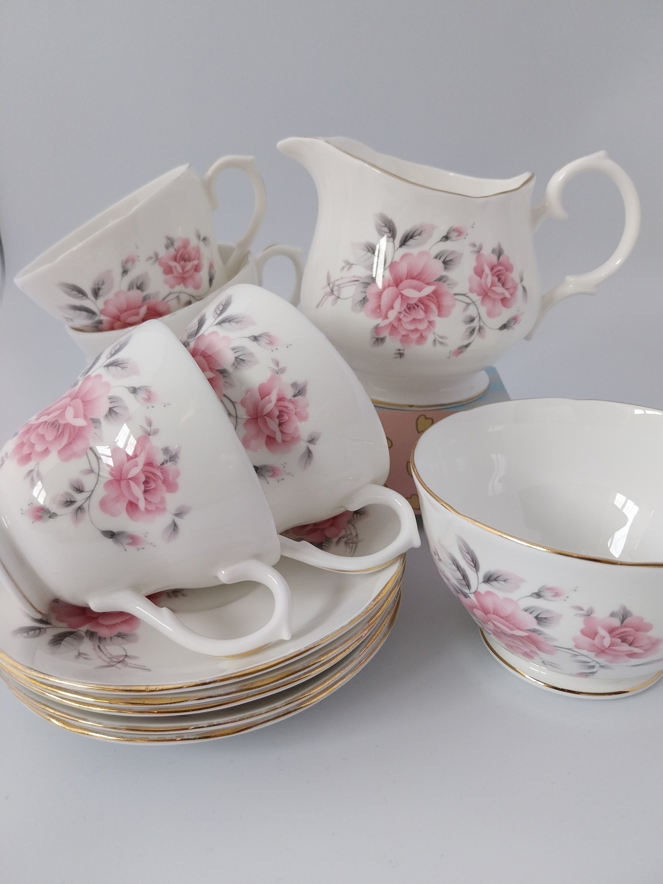 Vintage Duchess Tea Set 5 Cups With Saucers, Milk Jug & Sugar Bowl in ...