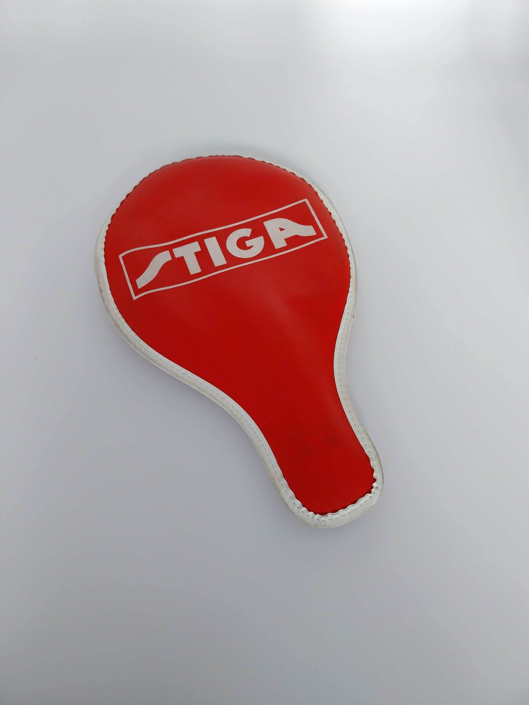 1970s Stiga Pop Table Tennis Bat With Wooden Handle & Red Cover ...