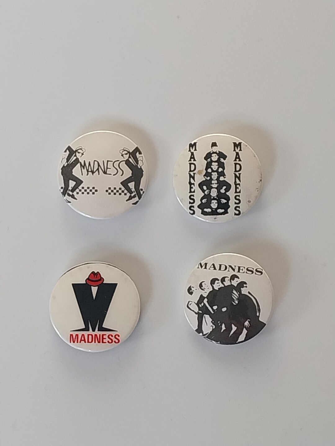 1970s Madness Badges: Ska Two Tone Music Collectible, Set of 4 - Etsy
