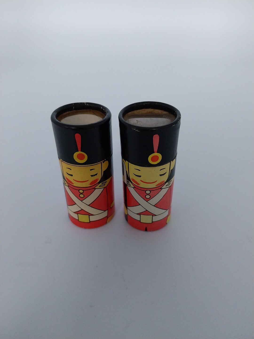 1970s Match Holders X 2 in Soldier Design With Red Uniforms. Stamped as ...